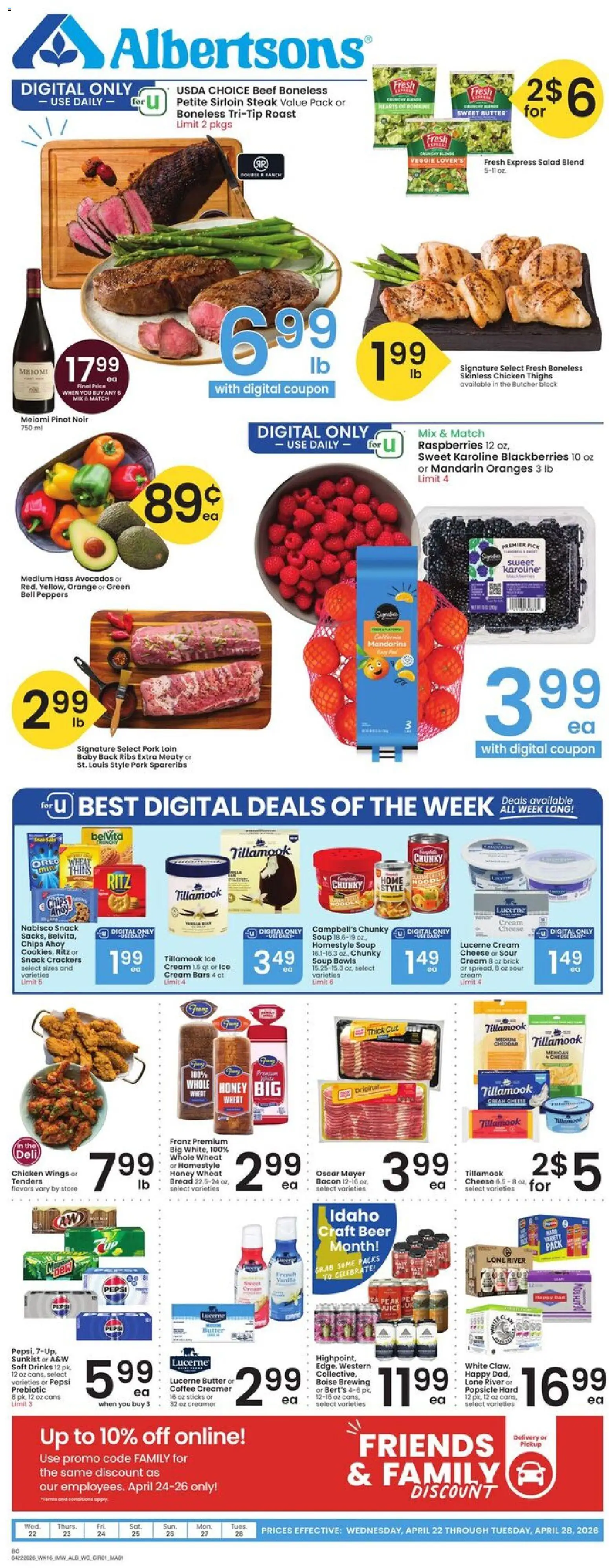 Albertsons Weekly Ad from 04/22/2026 >> Flyer