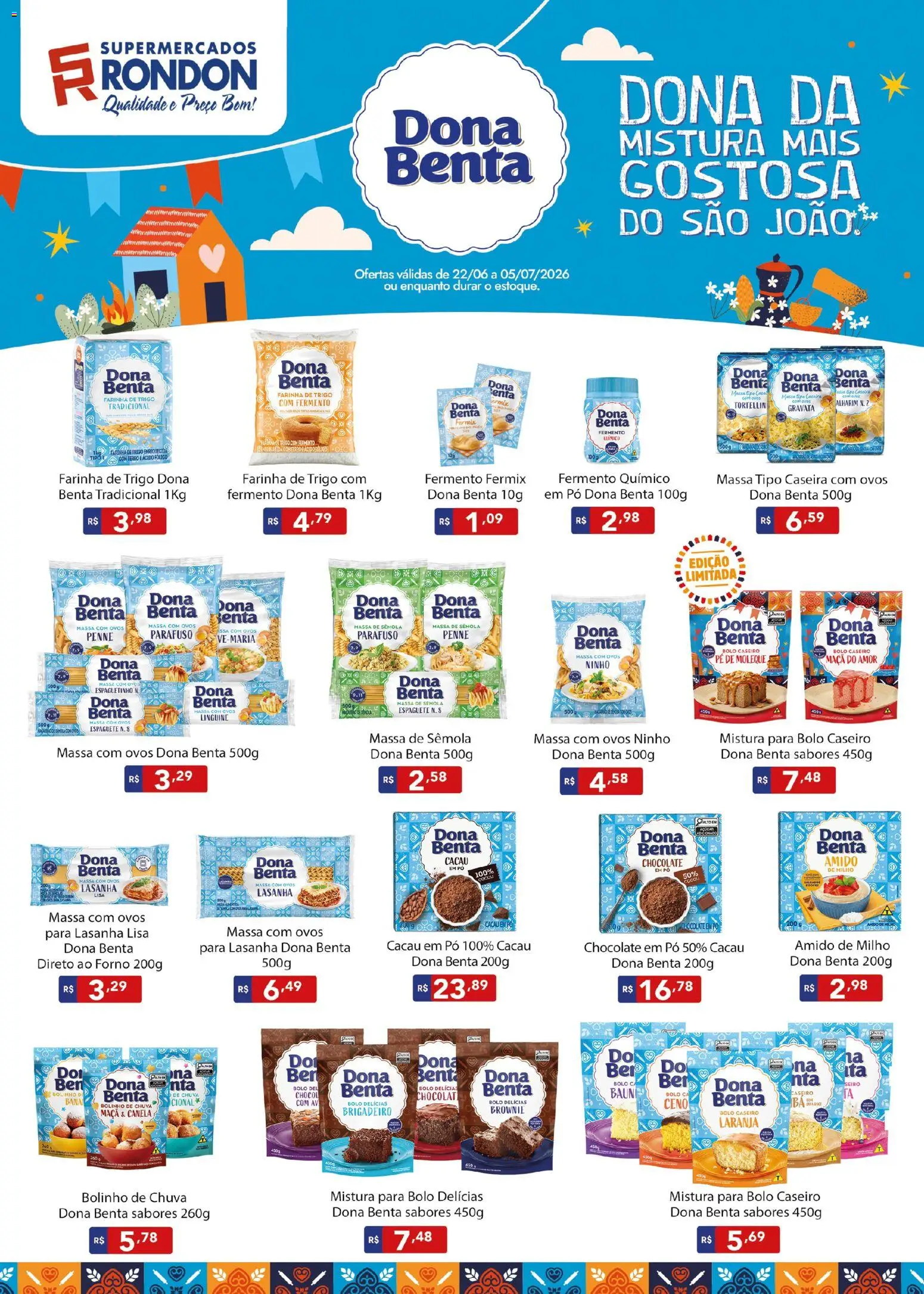 Supermercados Rondon Supermercados Rondon ofertas Dona Benta (de 22/06 ...