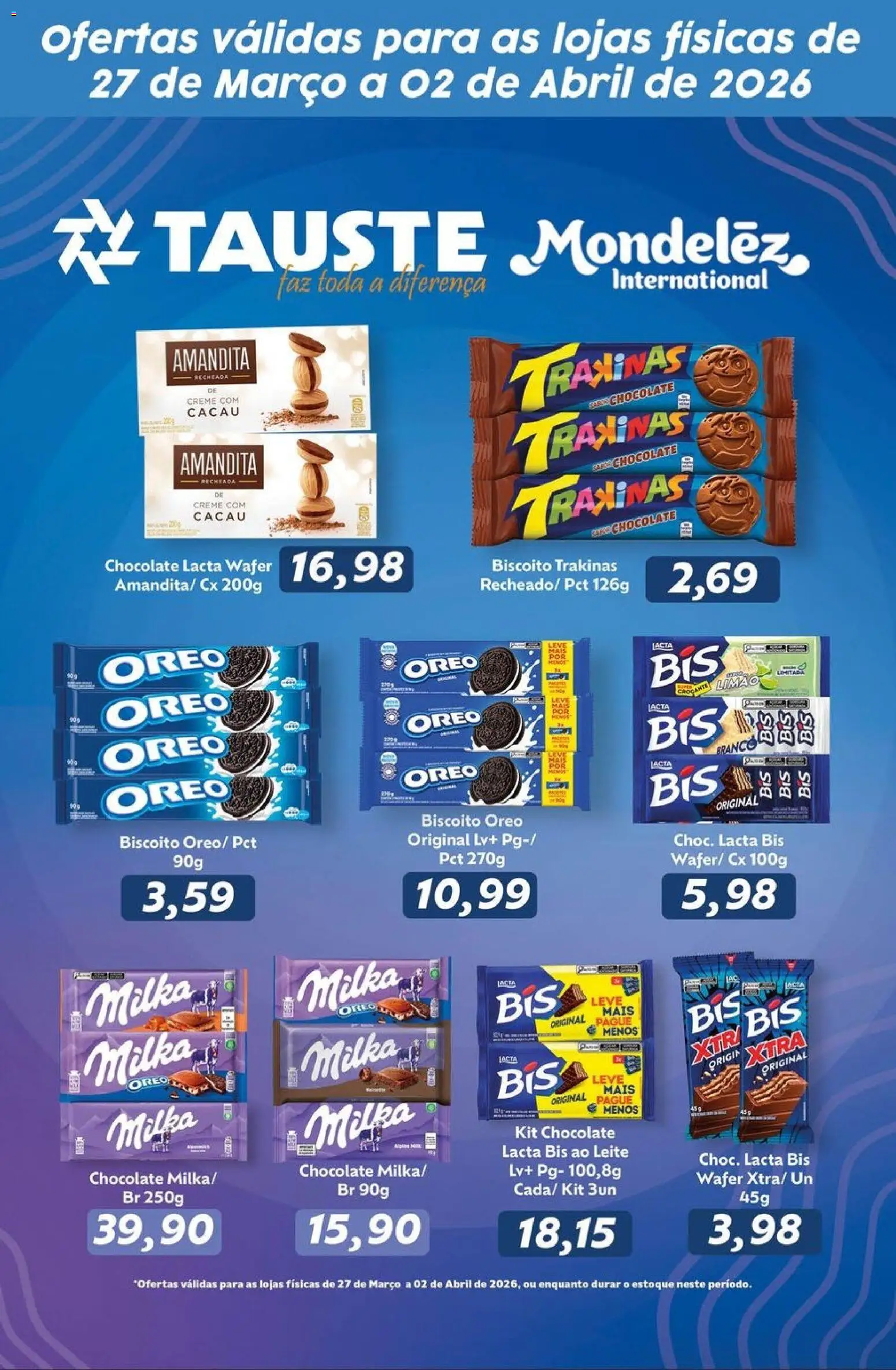 Tauste Tauste ofertas Especial Mondelez (de 27/03/2026) - Promoções PDF