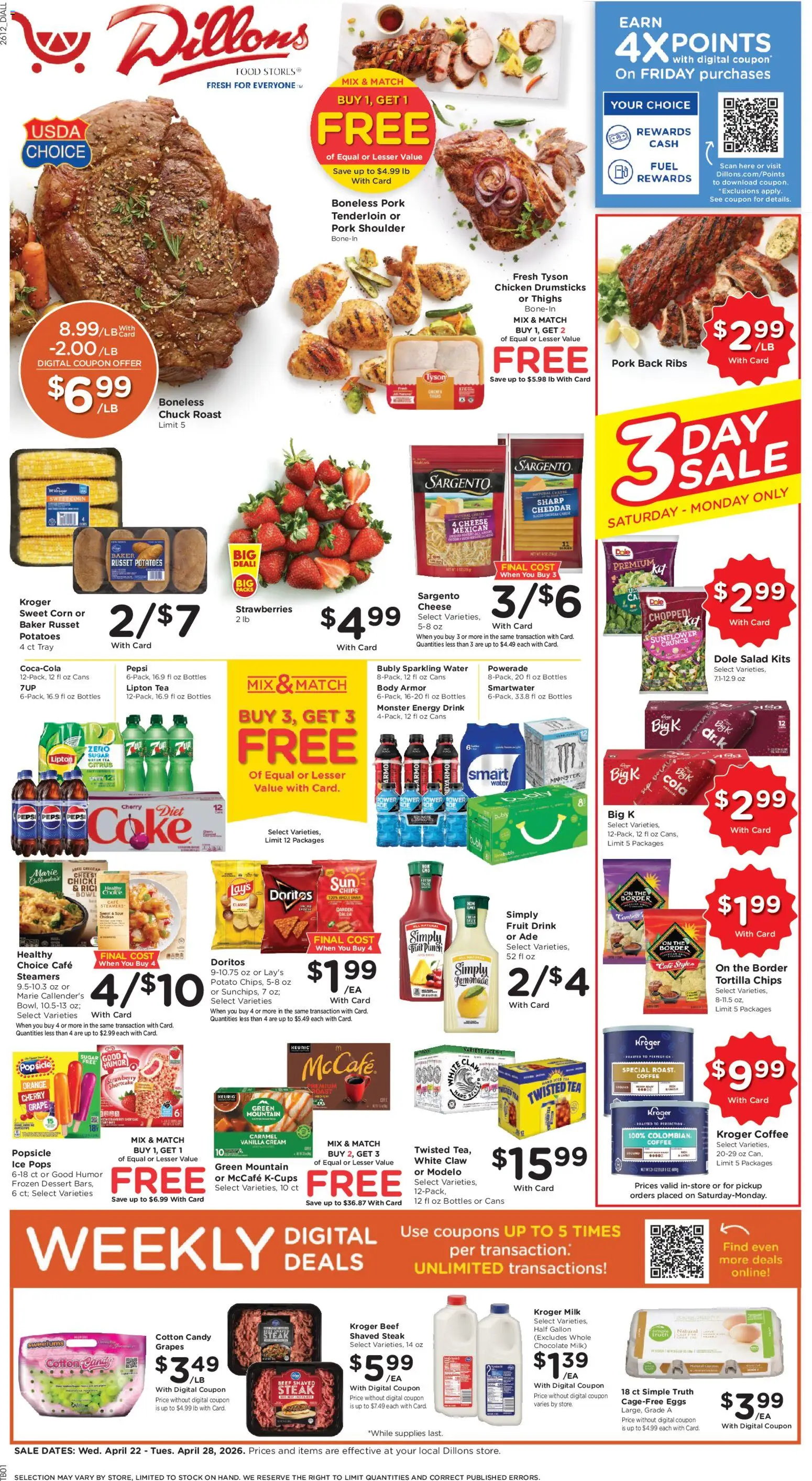 Dillons Weekly Ad from 04/22/2026 >> Flyer