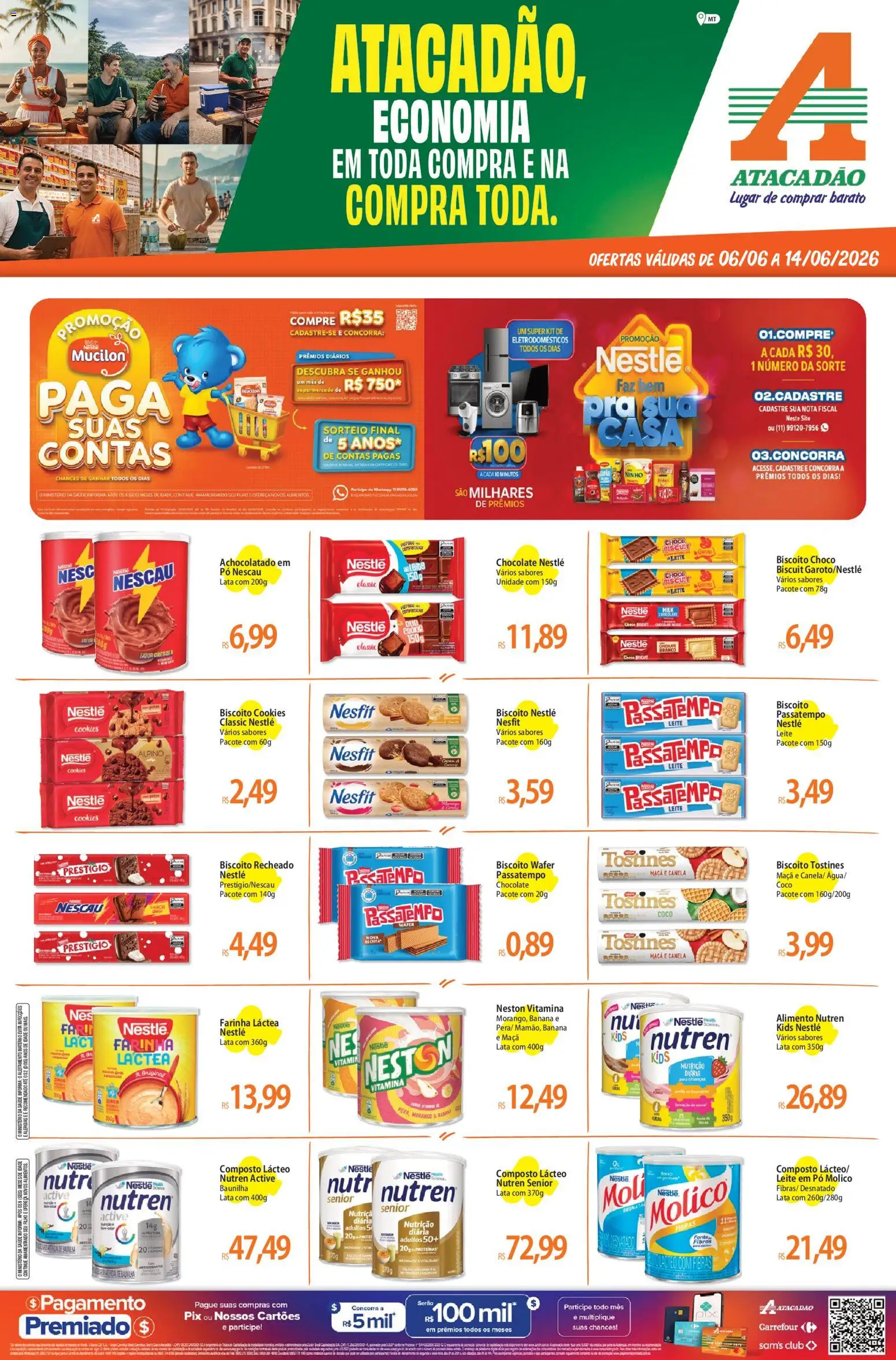 Folheto Atacadão Atacadão ofertas - MT de 06/06/2026
