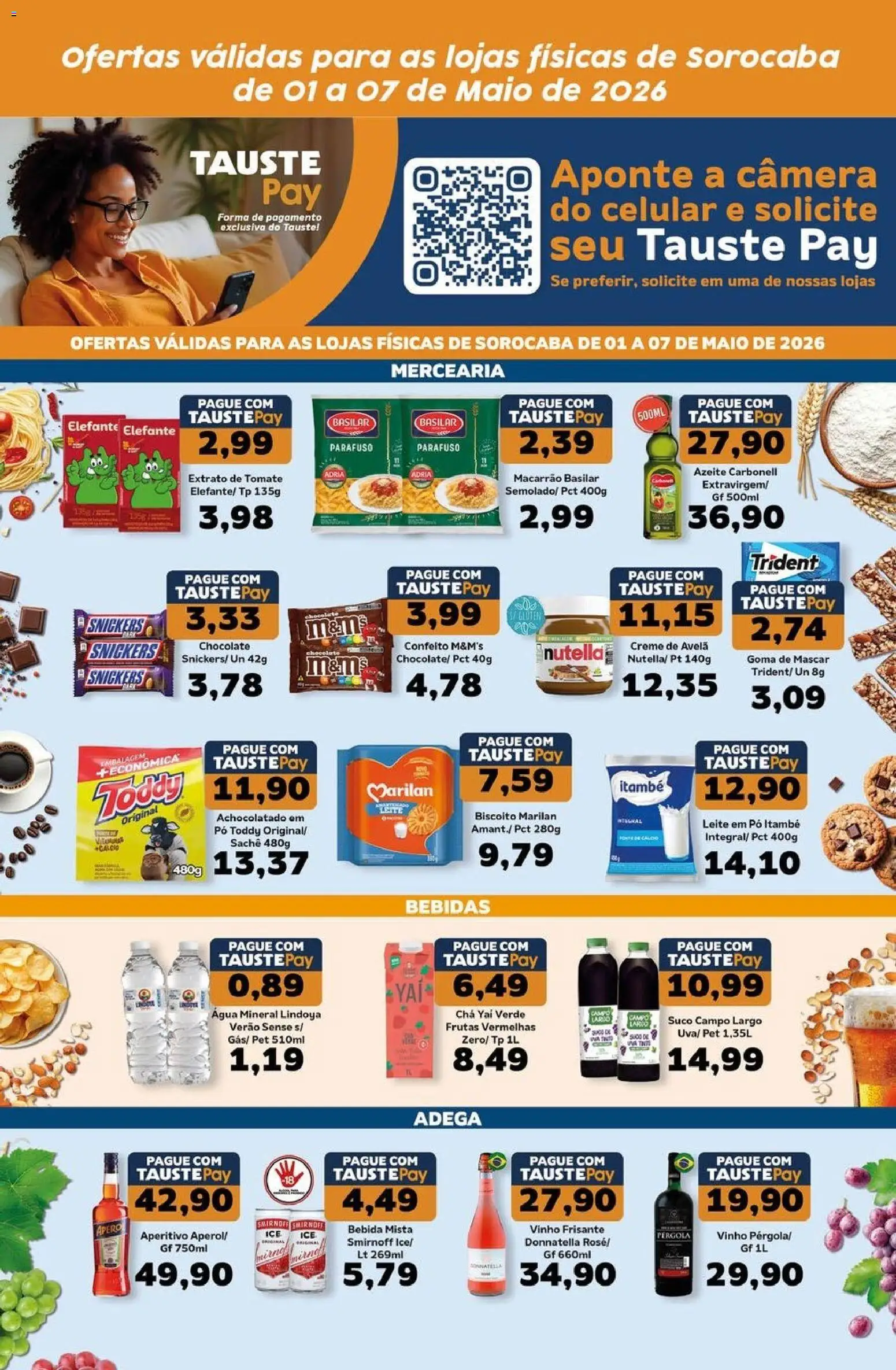 Tauste Tauste ofertas Pay (de 01/05/2026) - Promoções PDF